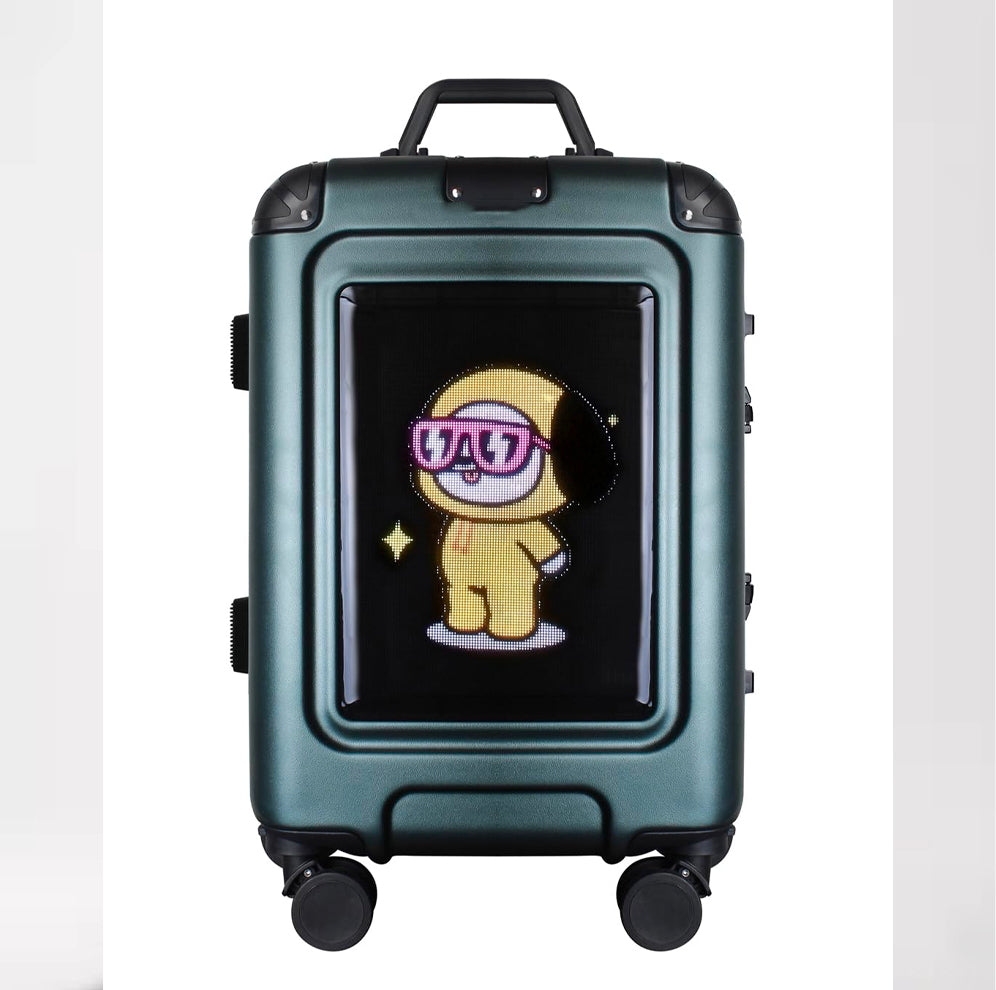 Smart LED Suitcase | 50L Travel Trolley Bag | 22Inch cabin Luggage Sui